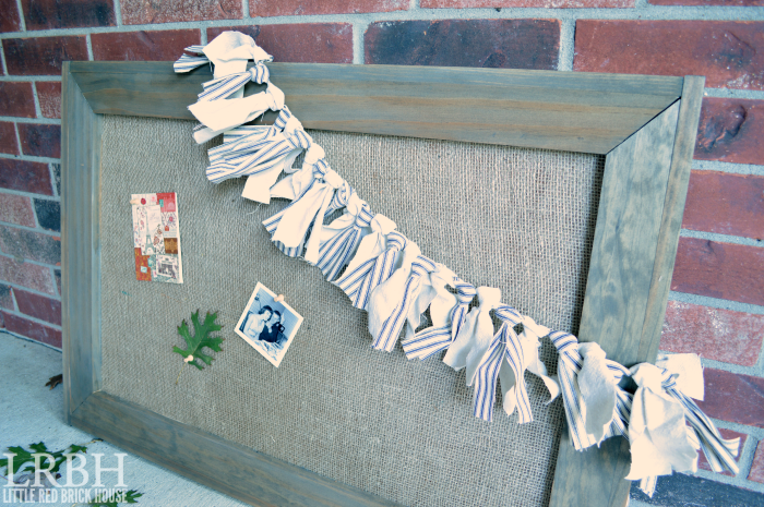 Framed Burlap Bulletin Board | CYPRESS & SIENNA
